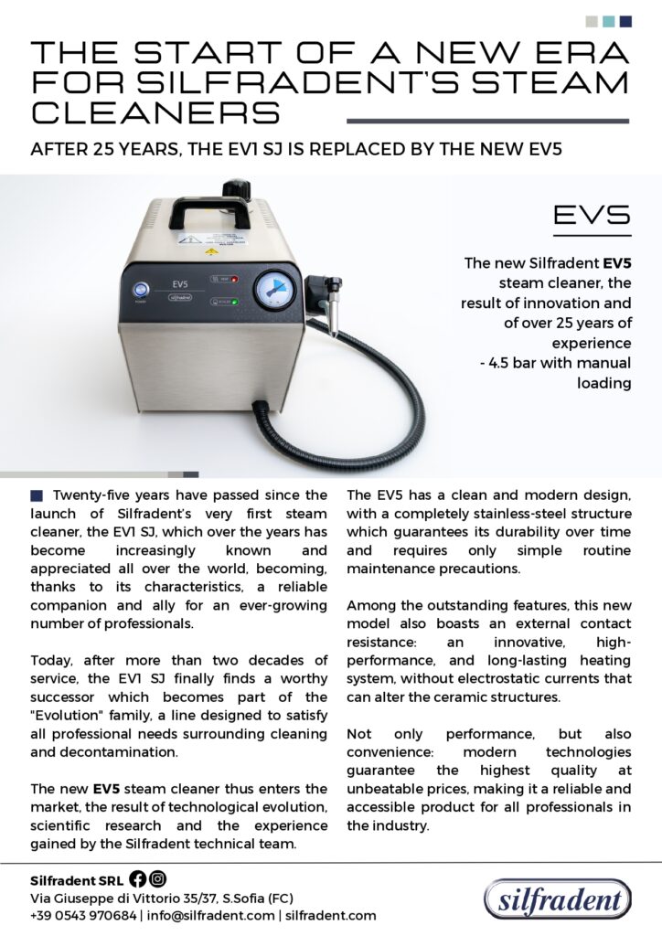 "NEW STEAM GENERATOR EVOLUTION EV 5" | Silfradent